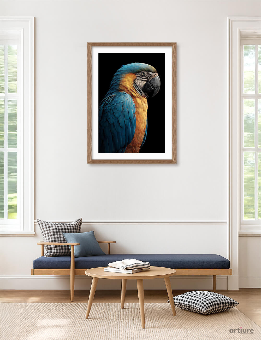 Blue & Yellow Macaw Portrait